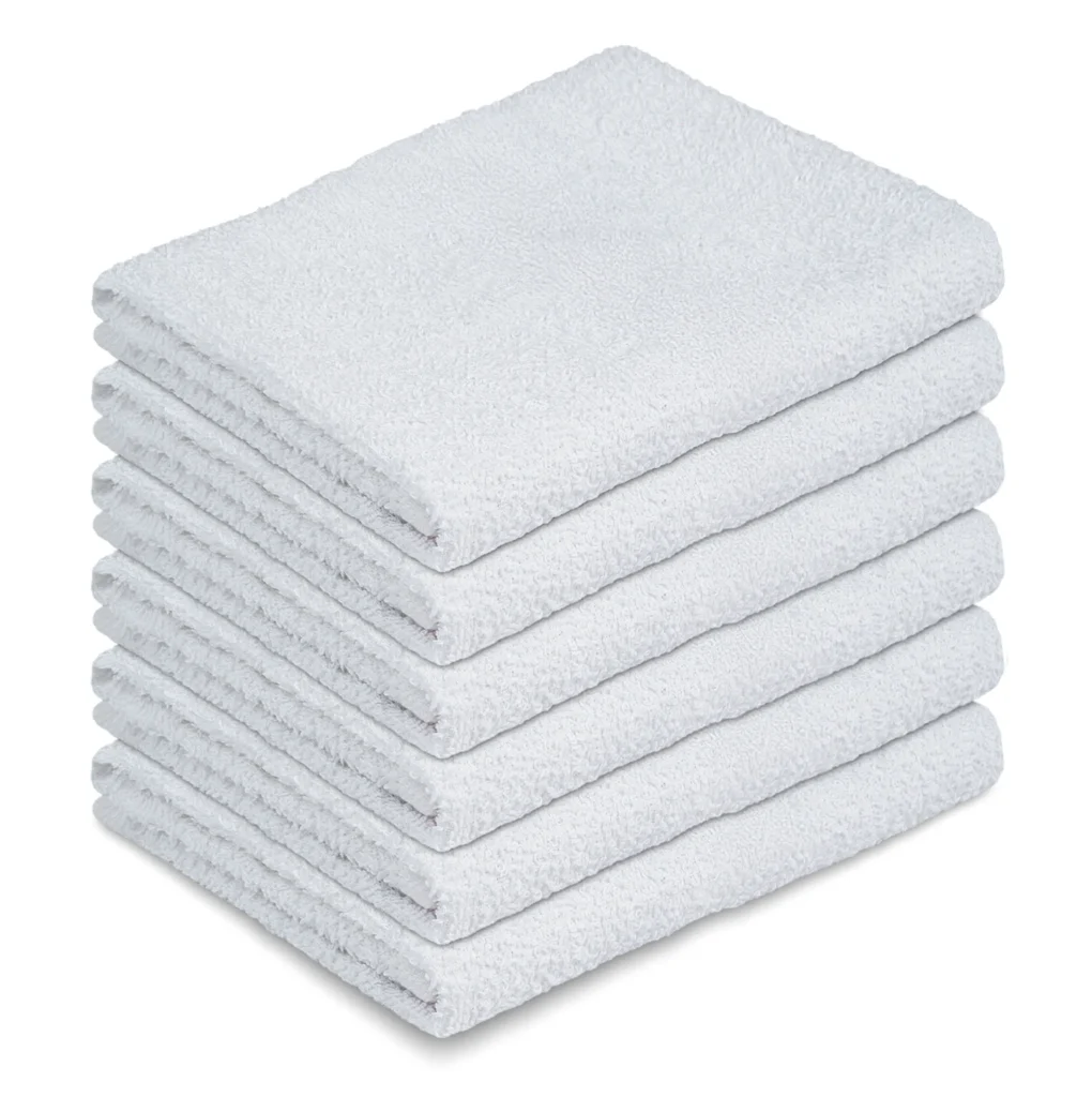 White Bar Mops | White Rags for Cleaning | Linen Mart